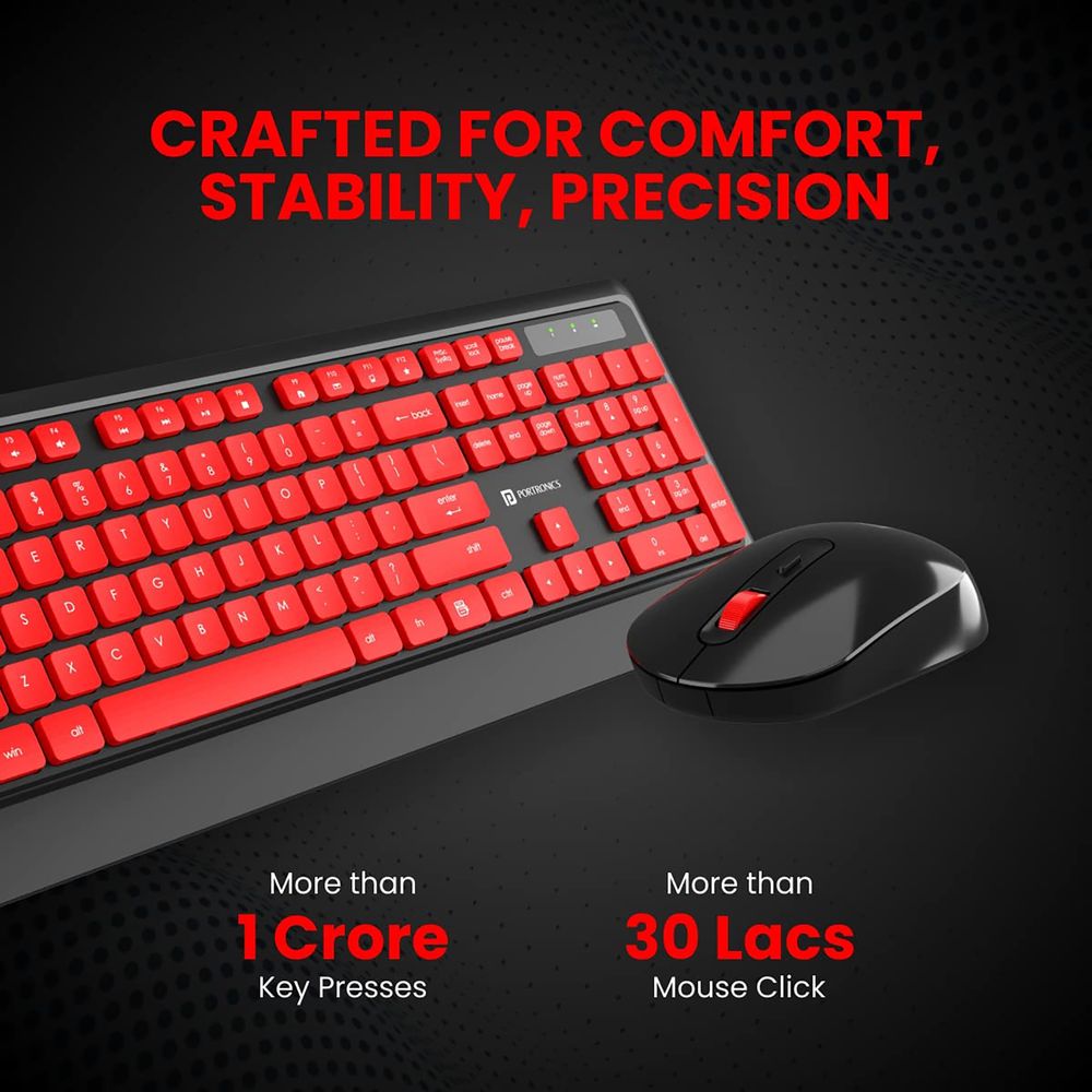 Buy Portronics Key 5 Wireless Keyboard And Mouse Combo Silent Key